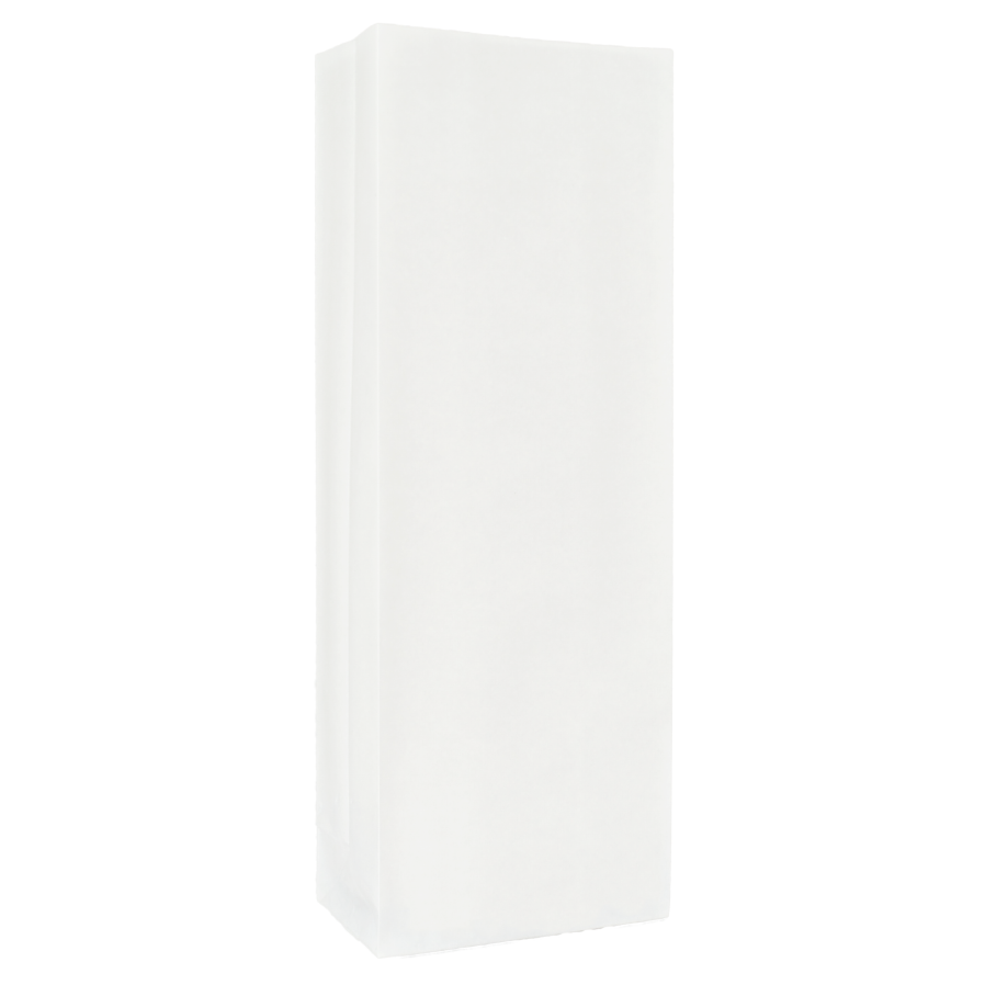 Blokbodemzakjes gekleurd 105 + 65 x 300 mm - wit - per 100 stuks | Blok ...