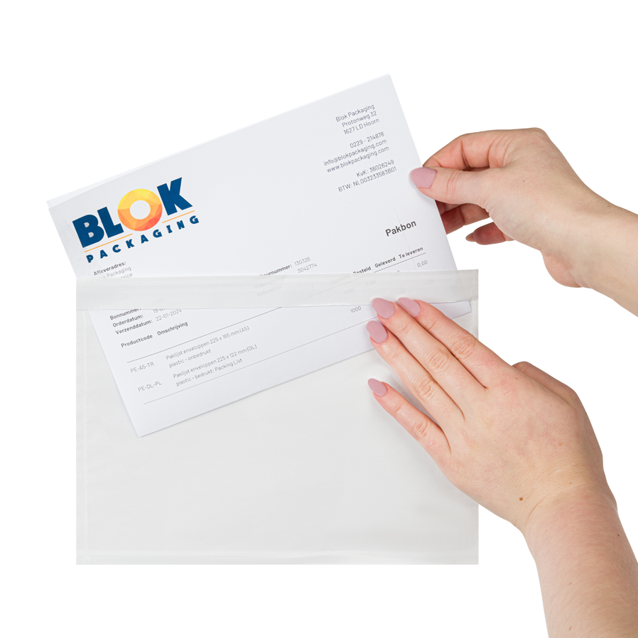 Paklijst Enveloppen A5 - Onbedrukt (1000 stuks)