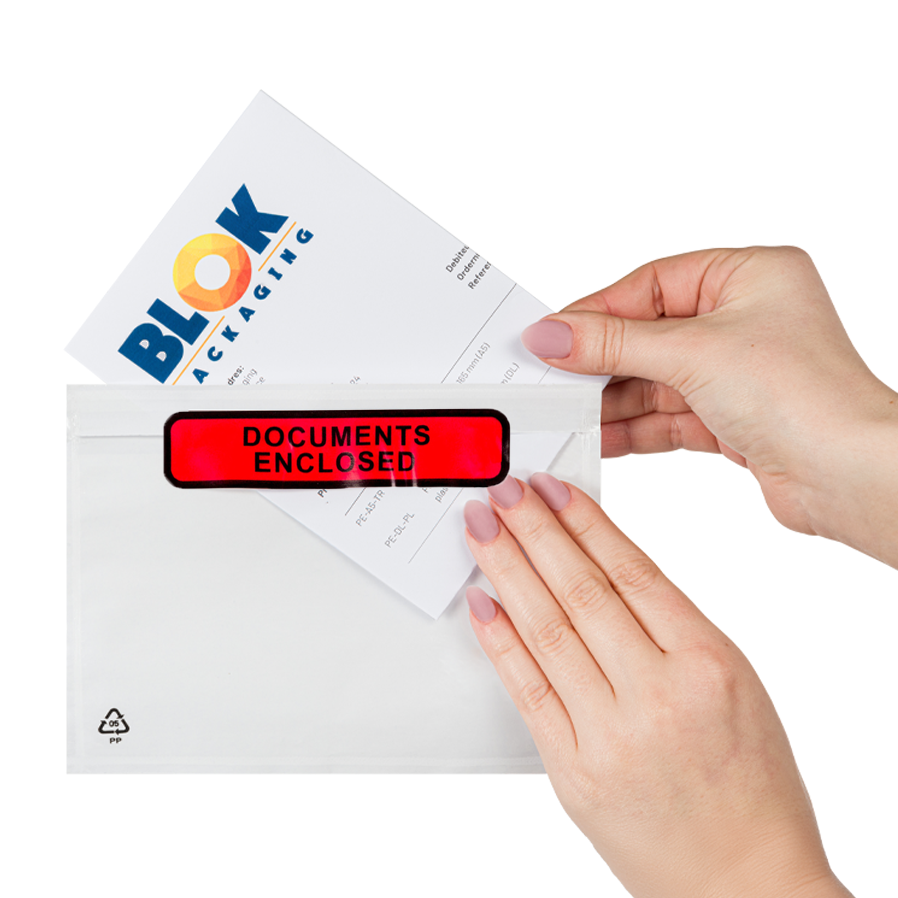 Paklijst Enveloppen A6 - Documents Enclosed (1000 stuks)