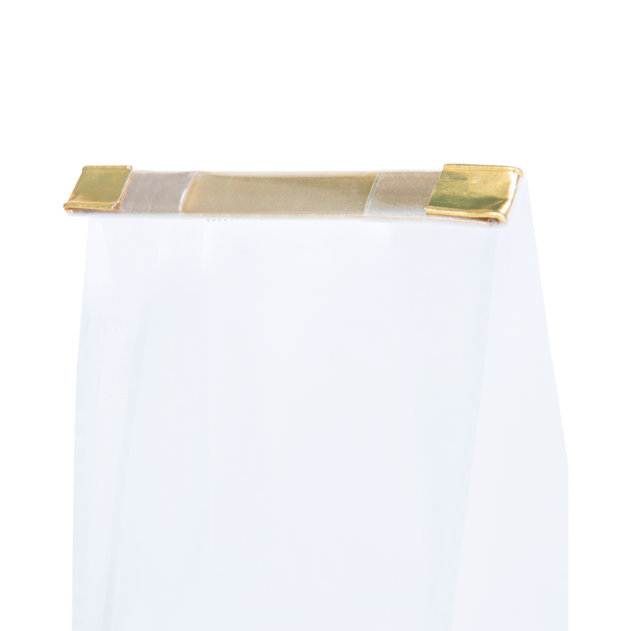 Sluitclips 80 mm goud (1000 stuks)